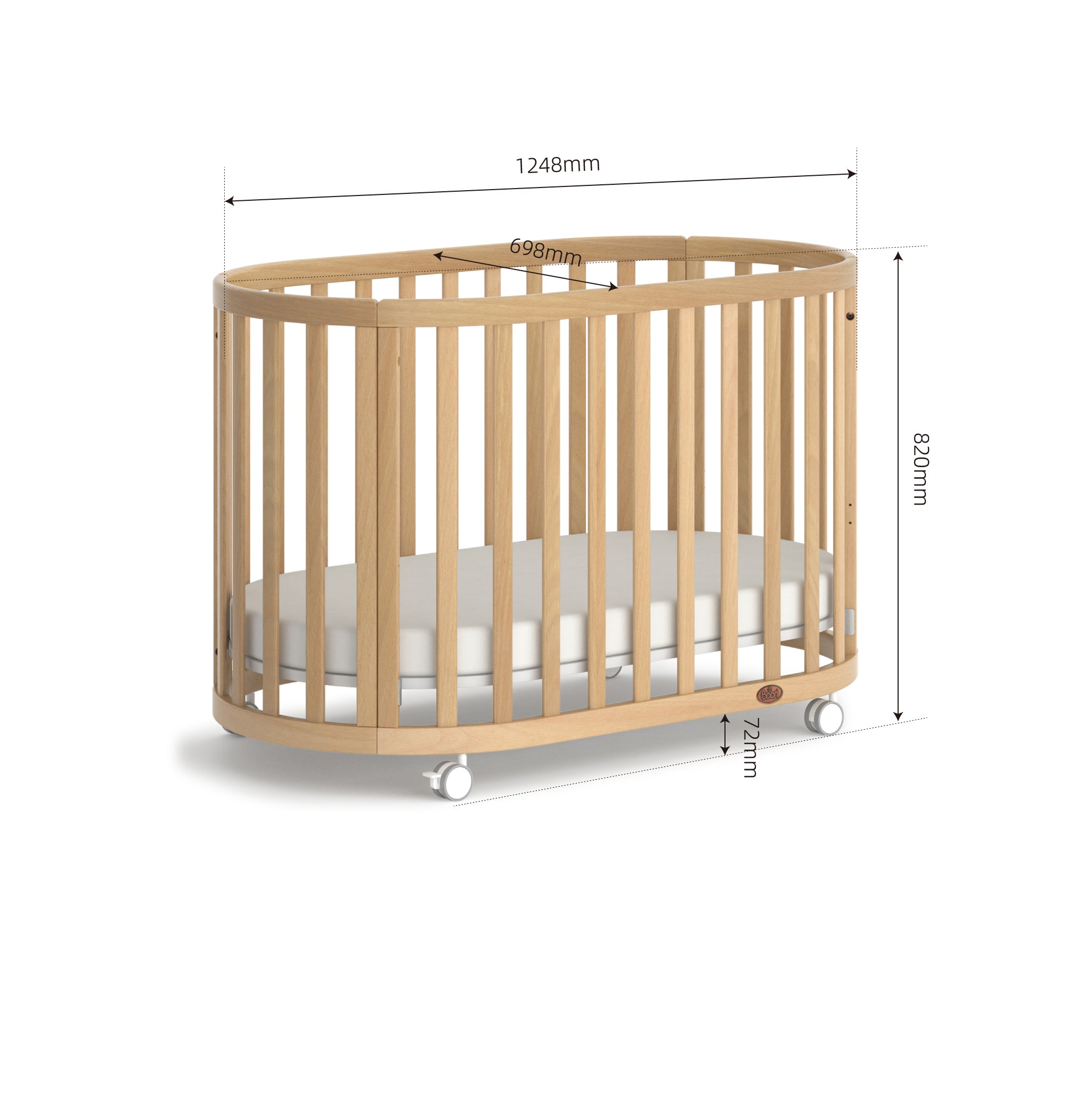 Eden Oval Cot – Boori Australia