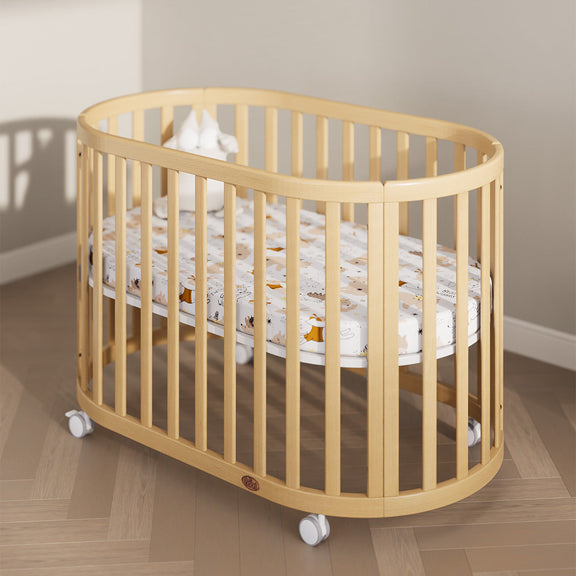 Eden Oval Cot V22 - Beech Wood – Boori Australia