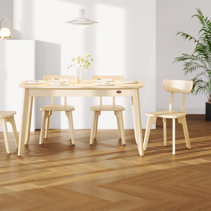 Ballet Dining Table (1.4m) with 4 Chairs Package – Boori Australia